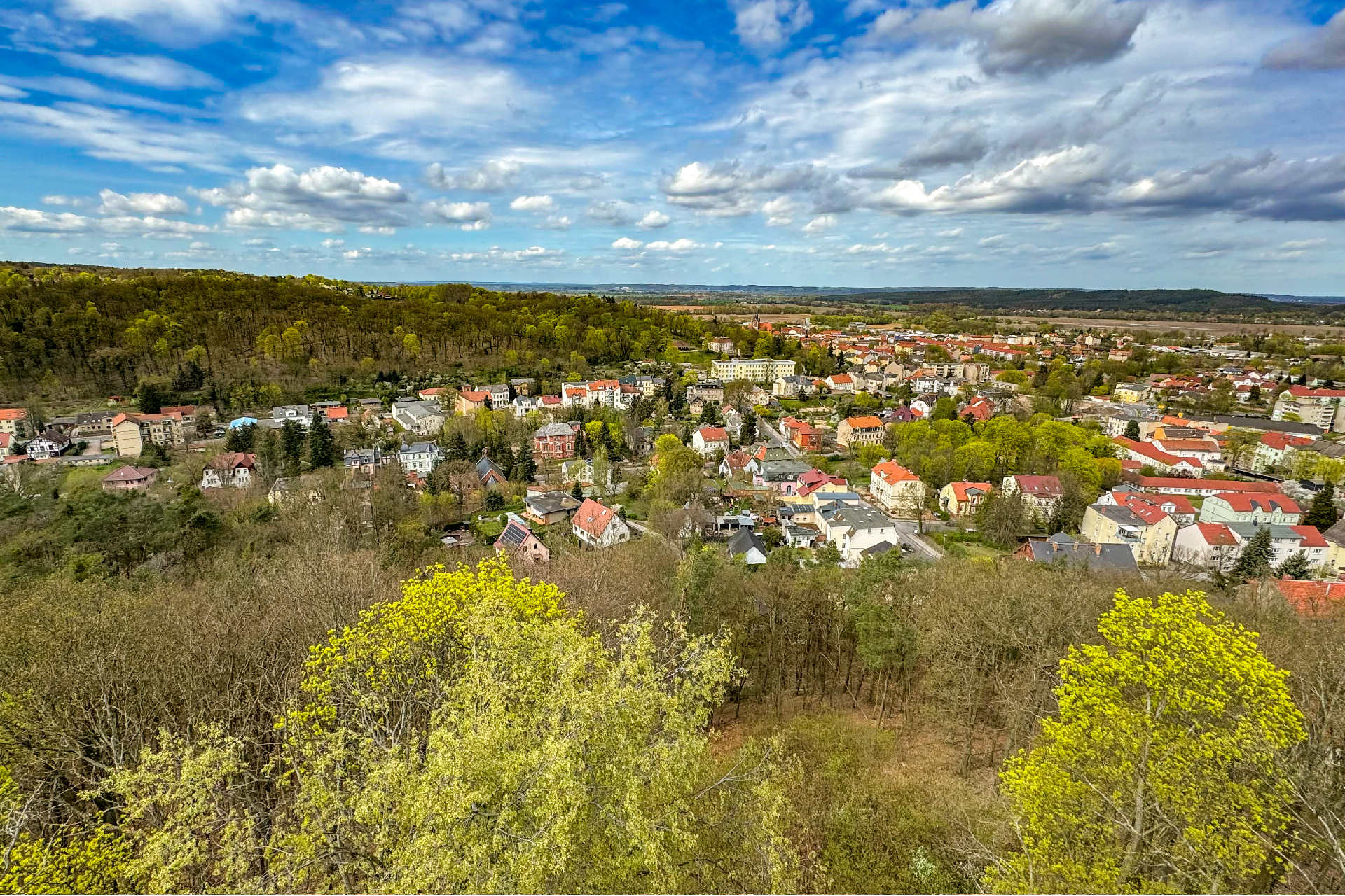 Blick von oben auf Bad Freienwalde, Brandenburg – HOME of TRAVEL
