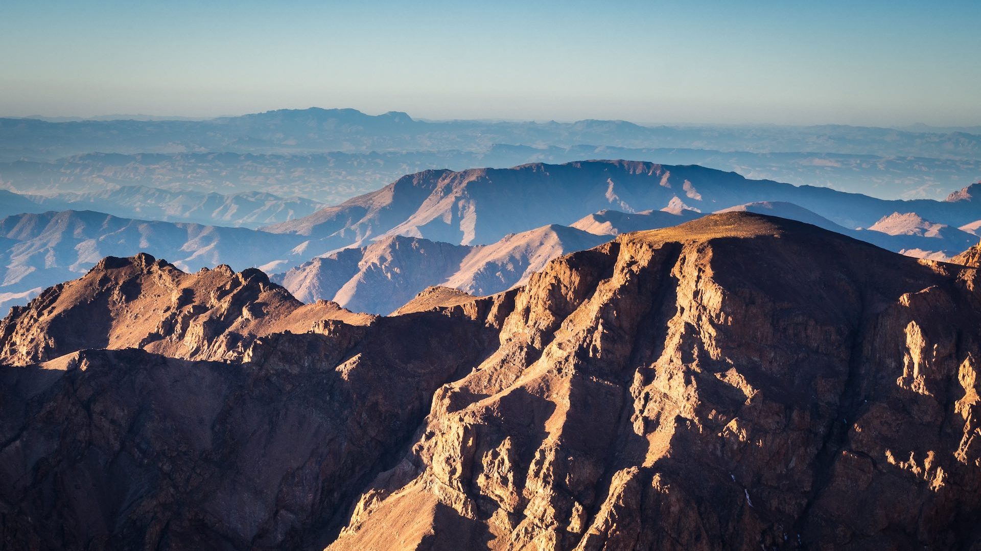 Panorama vom Jbel Toubkal auf das Atlas-Gebirge, Marokko, Afrika – HOME ...